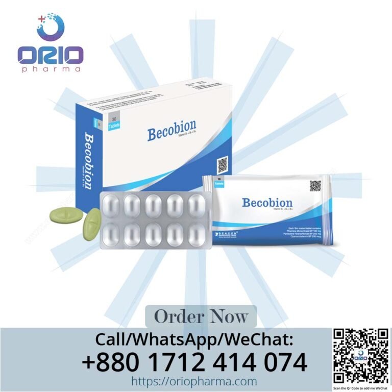 Becobion (Vitamin B1 + B6 + B12) Tablets | Orio Pharma